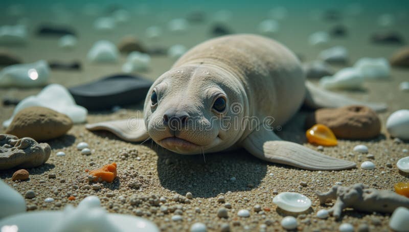 Animal Suffering Due To Marine Pollution Plastic Waste Stock ...