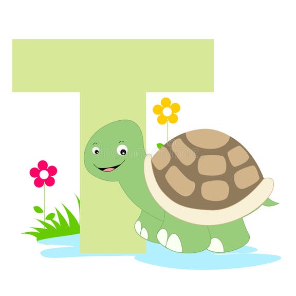 Animal t d'alphabet illustration de vecteur. Illustration du fontes ...