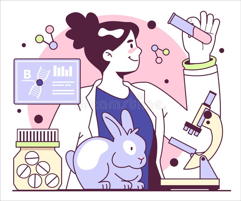 Animal Testing Concept. Genetic Engineering and Modification of Animals ...