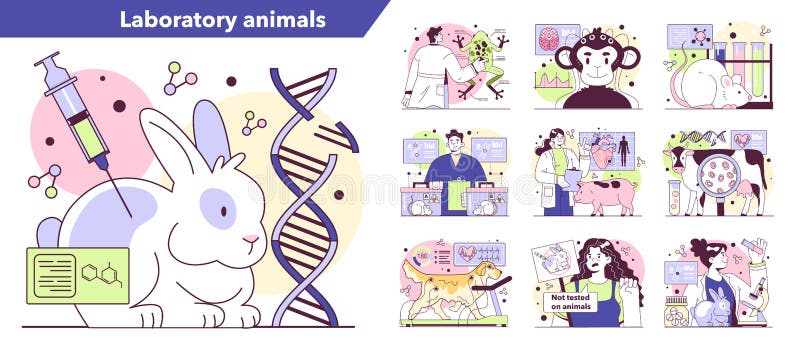 Animal Testing Concept. Genetic Engineering and Modification of Animals ...