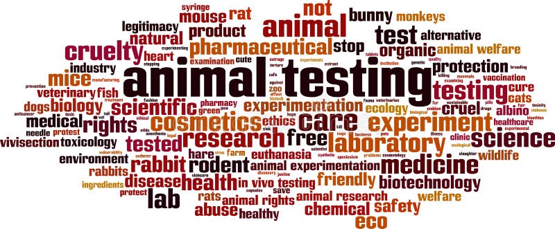 In vivo testing word cloud stock vector. Illustration of research ...