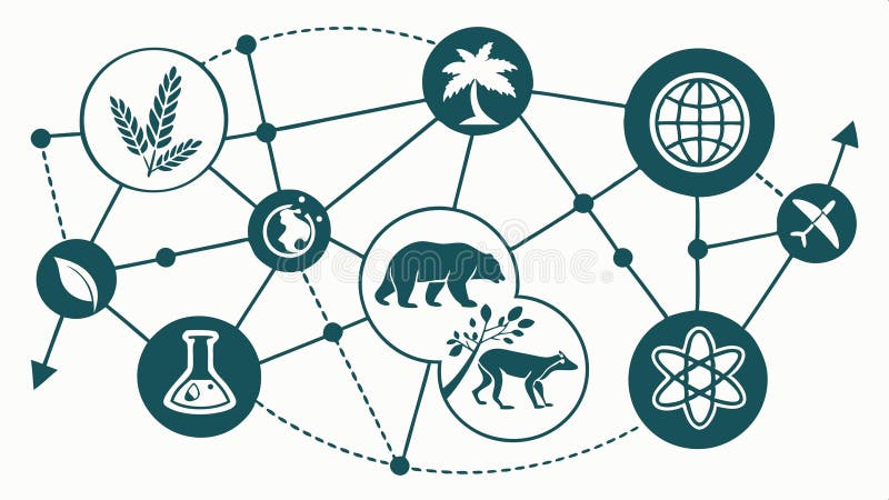 Animal Tracks Network: Wildlife, Nature, Ecology, Observation Vector ...