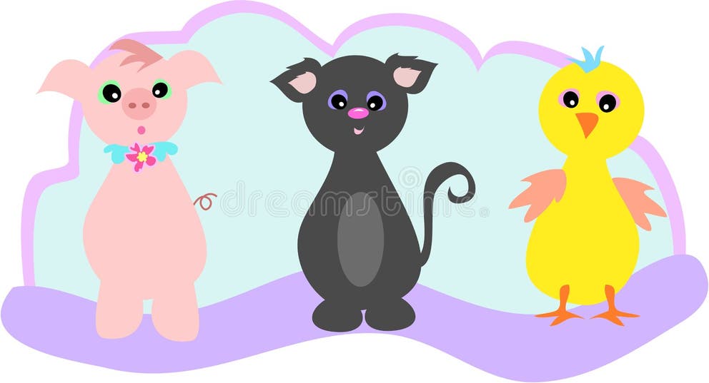 Cute Cat Trio Stock Illustrations – 706 Cute Cat Trio Stock ...