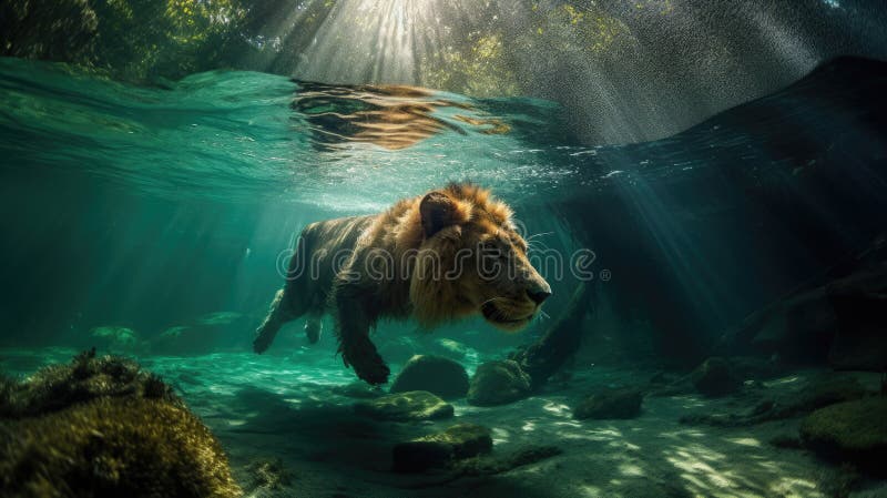 Animal under water stock illustration. Illustration of animal - 277386577
