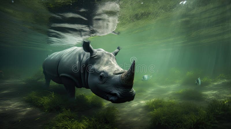 Animal under water stock illustration. Illustration of river - 277386767