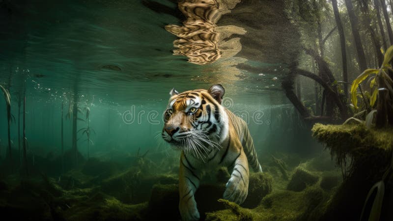 Animal under water stock illustration. Illustration of animal - 277386885