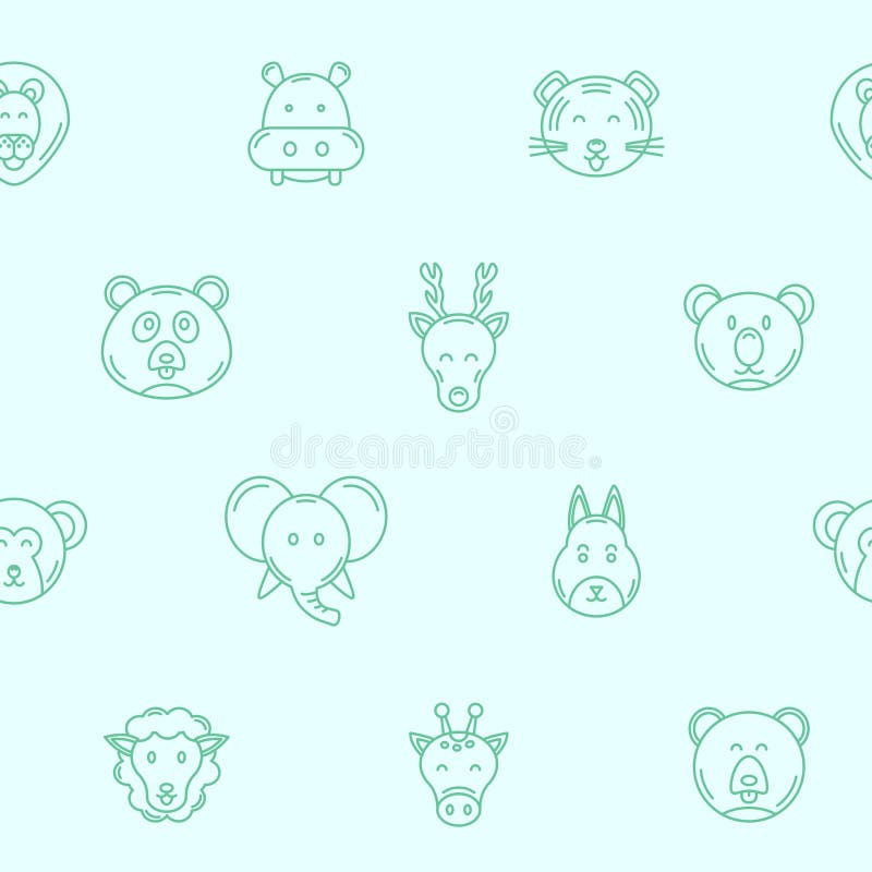 Animal background 01-06 stock vector. Illustration of farming - 205592997