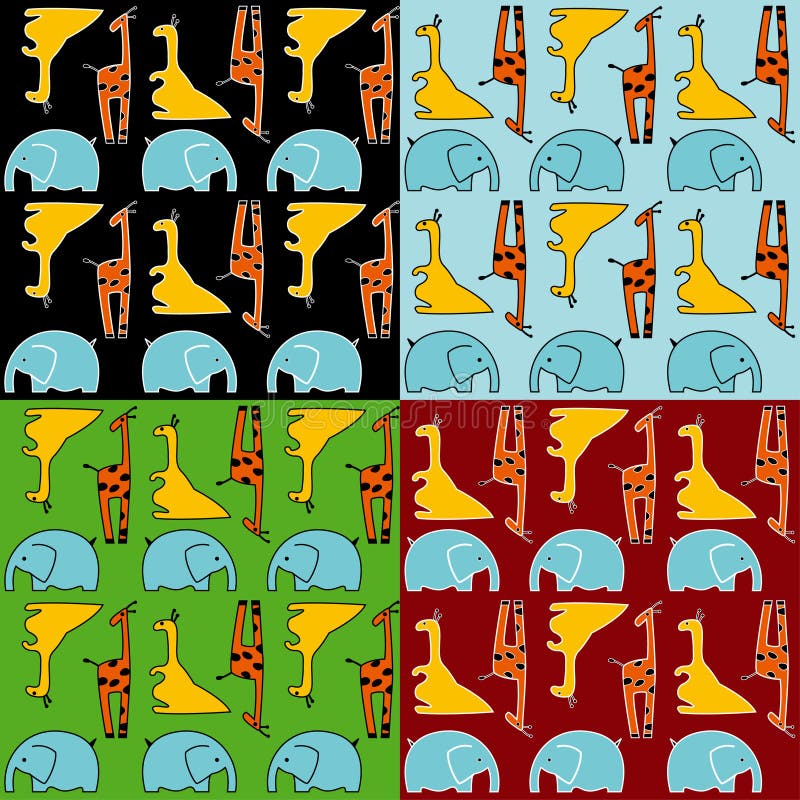 Animal vector pattern stock vector. Illustration of ornament - 8136196