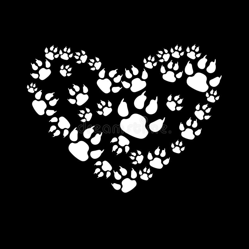 Animal Vector Print Paw Foot Shape Illustration Stock Vector ...
