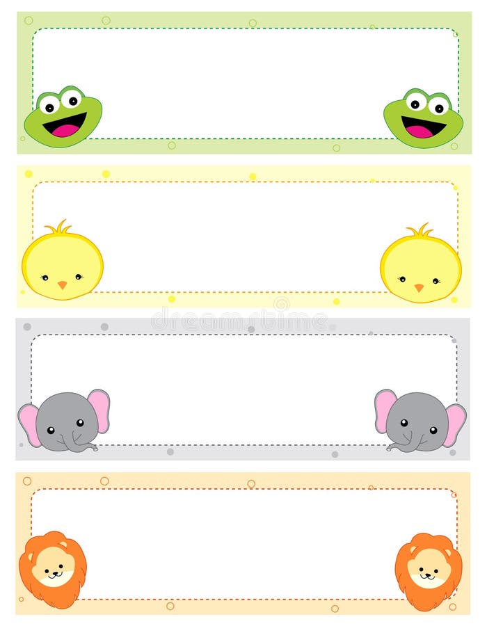 Animal web headers stock vector. Illustration of artwork - 24164371