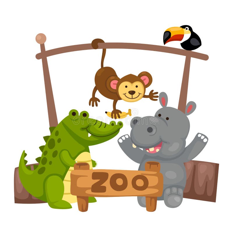 Animal zoo vector stock vector. Illustration of design - 66784353
