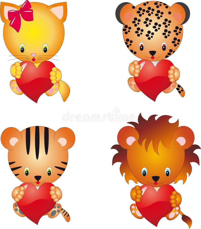 Cute dragons valentine stock vector. Illustration of cartoon - 12650487