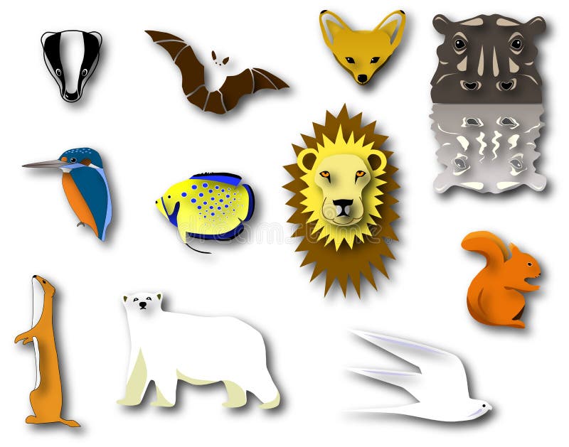 Isometric Animals Illustration Stock Vector - Illustration of isometric ...