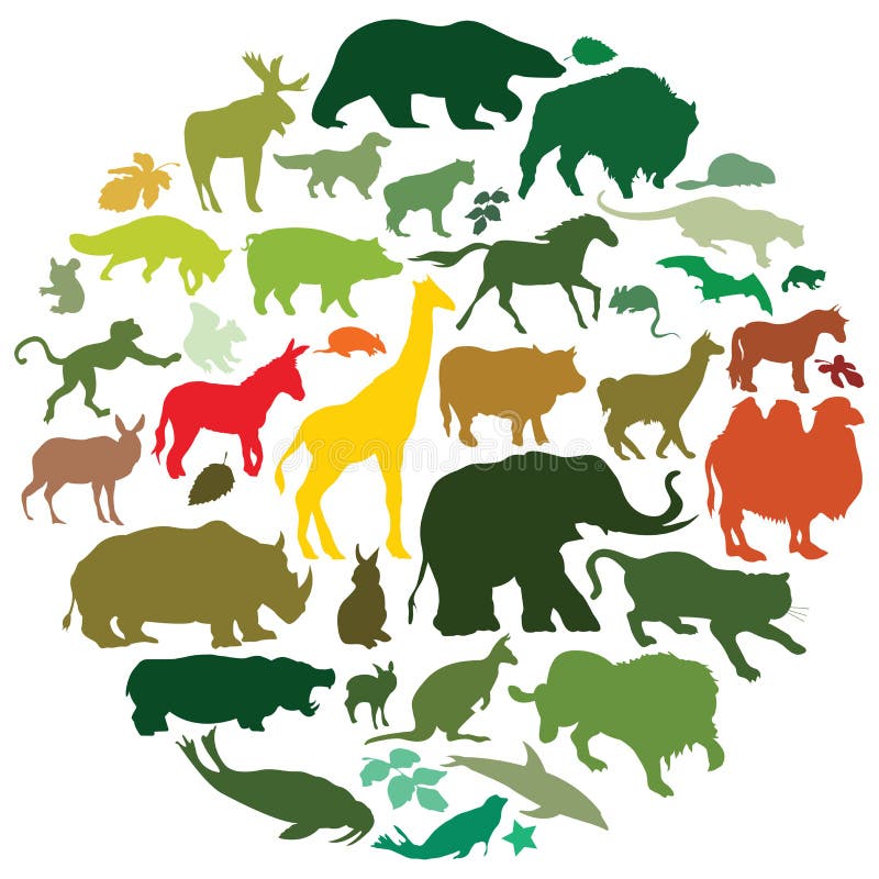 Endangered animals global stock vector. Illustration of wildlife - 11251879