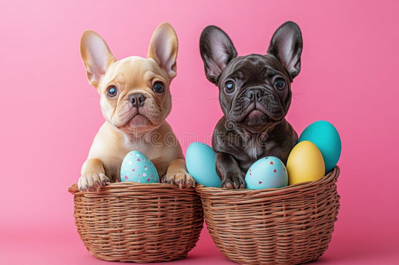 Animals Celebrating Easter, Playful and Festive, Holiday Theme. Stock ...