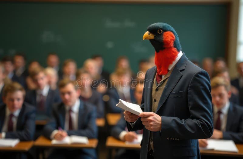 Animals Dressed As Teachers in a Classroom Setting Stock Photo - Image ...