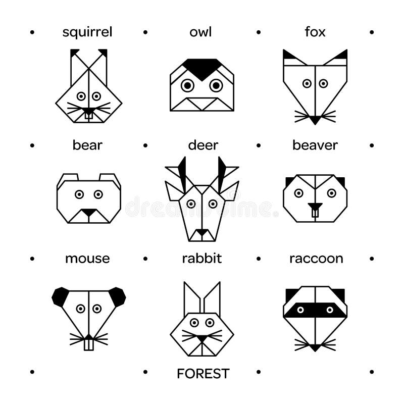 Triangle Animals Stock Illustrations – 1,983 Triangle Animals Stock ...