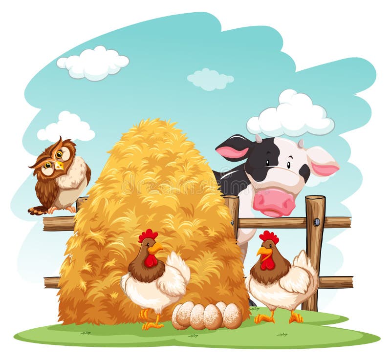 Hay Farm Stock Illustrations – 8,322 Hay Farm Stock Illustrations ...