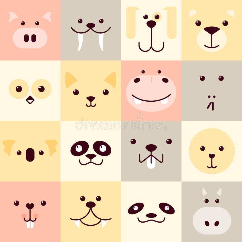 Animals Icon Set. Flat Set of Animals Vector Icons for Web Design Stock ... Animals Icon Set. Flat Set of Animals Vector Icons for Web Design Stock ...