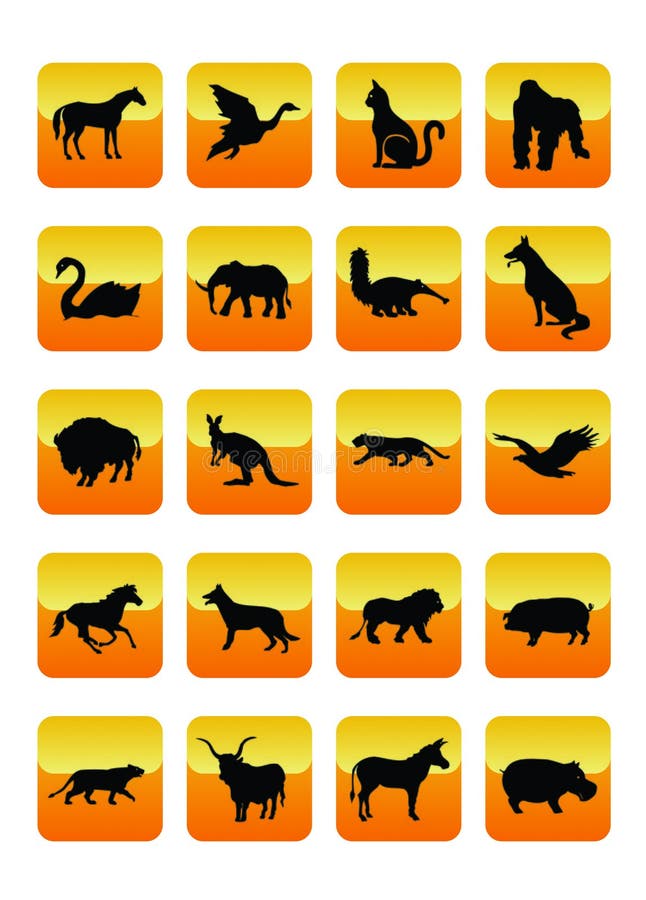 20+ Wild animals icons Free Stock Photos - StockFreeImages