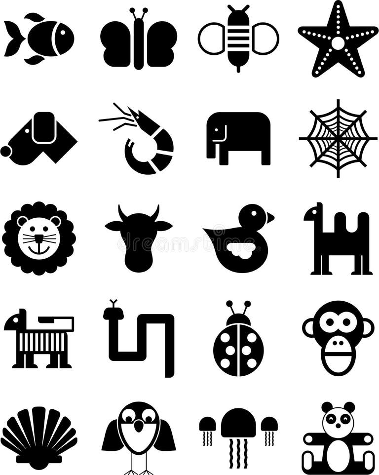 Animals Pictogram Stock Illustrations – 8,102 Animals Pictogram Stock ...