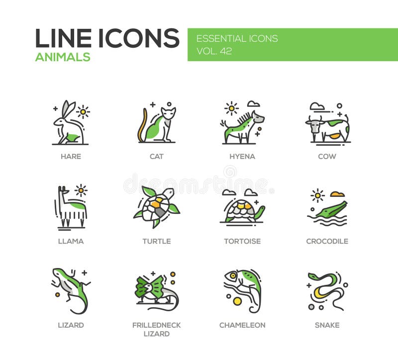 Zoo Animals Line Set Stock Illustrations – 2,883 Zoo Animals Line Set ...