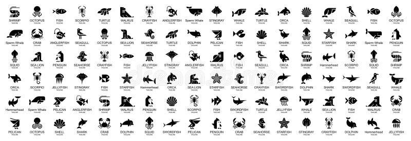Animals logos collection stock vector. Illustration of graphic - 333511460
