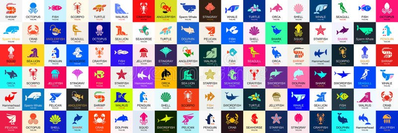 Animals logos collection stock vector. Illustration of wild - 333511463