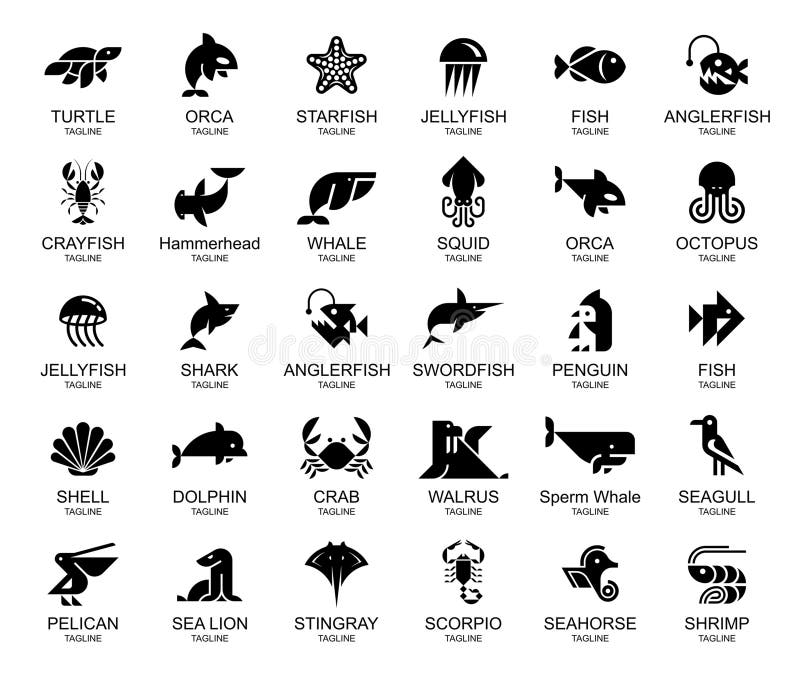 Animals logos collection stock vector. Illustration of animal - 333983492