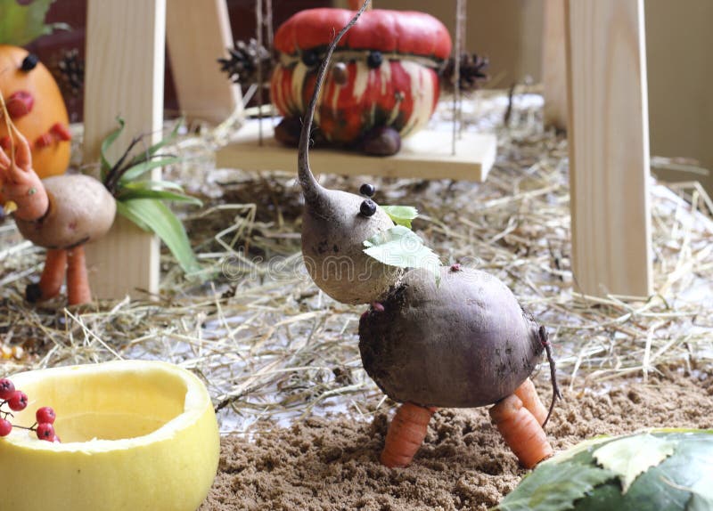 Animals made of vegetables stock photo. Image of concepts - 35988556