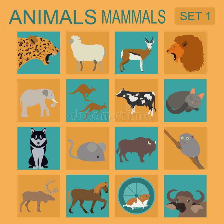 Mammals Icon Stock Illustrations – 11,978 Mammals Icon Stock ...