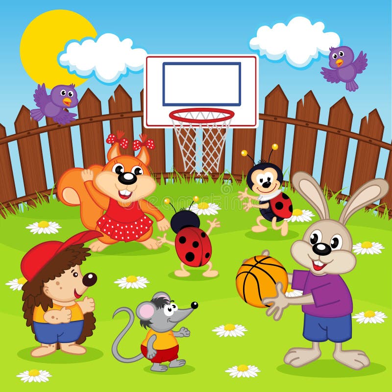 Animals and Insects Ride on Rainbow Stock Vector - Illustration of ...