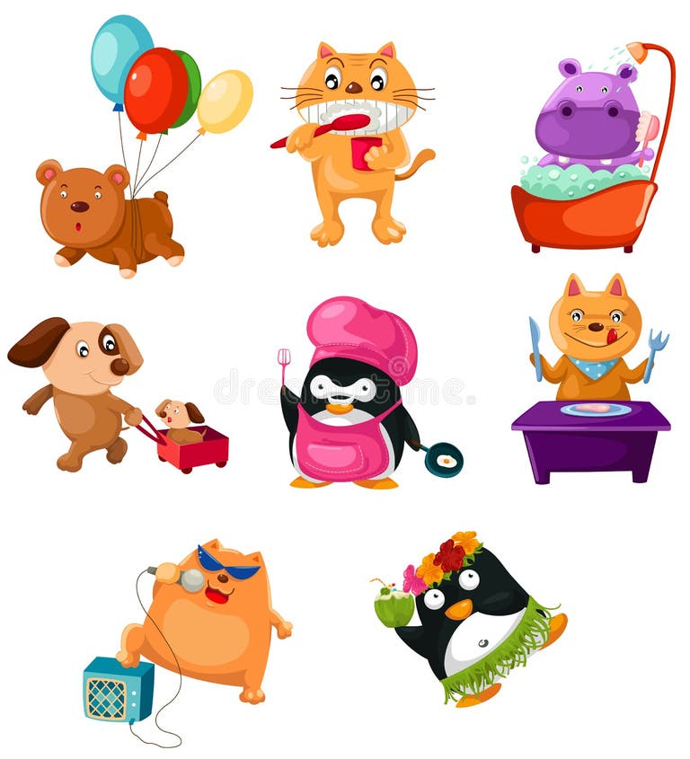 Active Animals Stock Illustrations – 7,800 Active Animals Stock ...