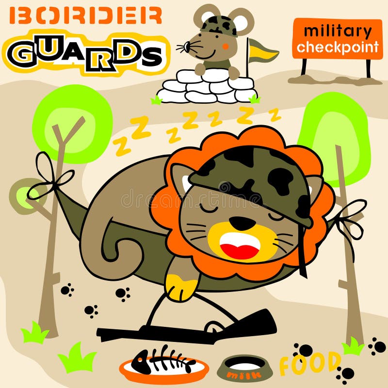 Animals soldier stock vector. Illustration of guards - 99268089