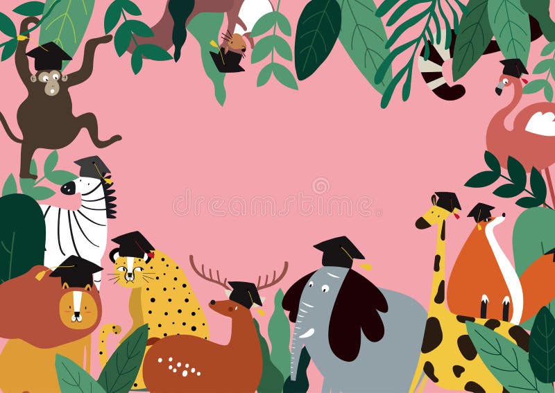 Animals Theme Template Vector Illustration Stock Vector - Illustration ...