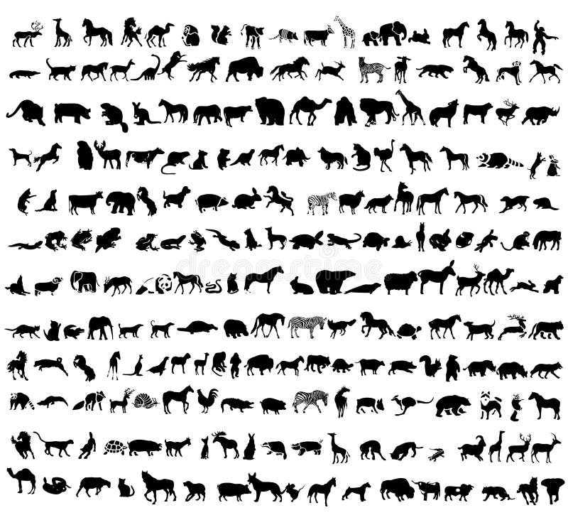 Animals vector collection stock vector. Illustration of deer - 8922756