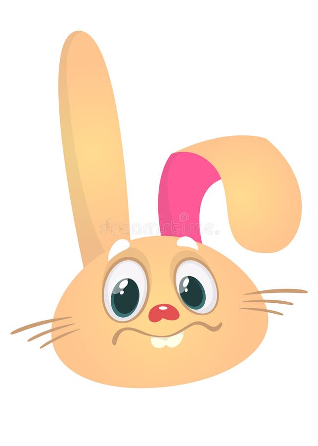Cute Funny Rabbit Cartoon. Vector Illustration. Stock Vector ...