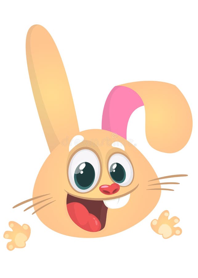 Cute Funny Rabbit Cartoon. Vector Illustration. Stock Vector ...