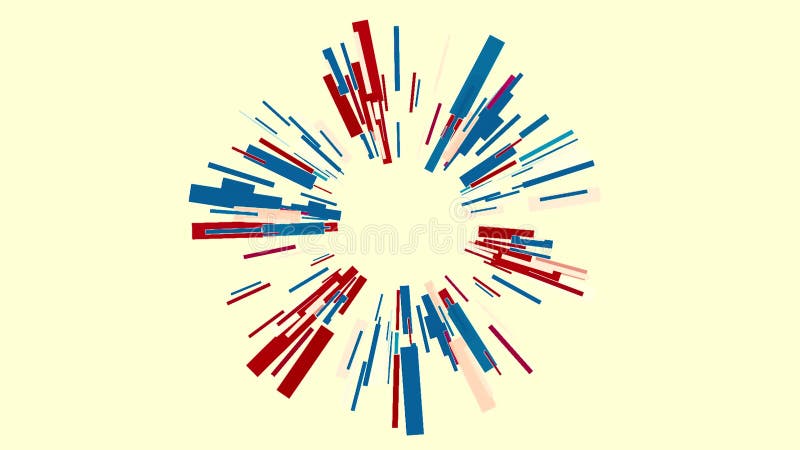 Animated Abstract Background with Simple Gradient Radial Rays. Motion ...