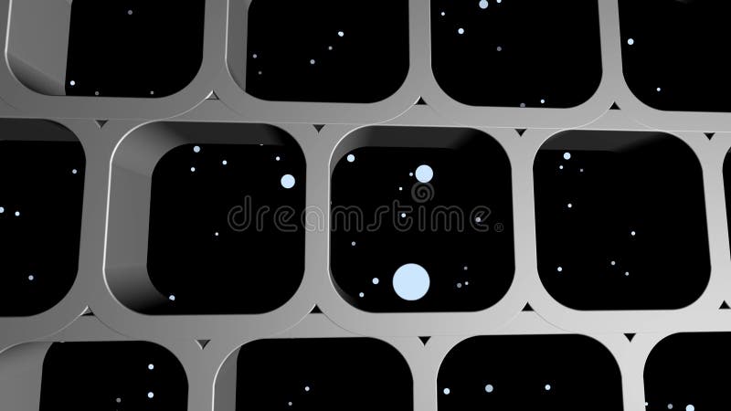Animated Abstract Composition with a Grid Stock Footage - Video of ...