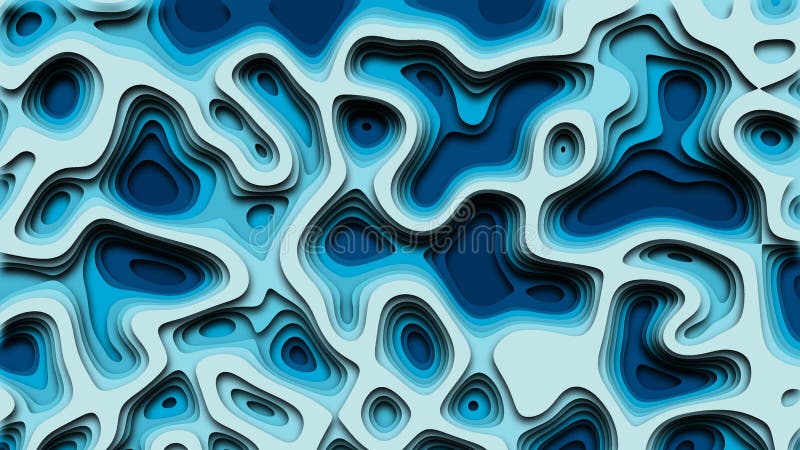 Animated Cut Out Background Deep Blue Ocean Stock Footage - Video of ...