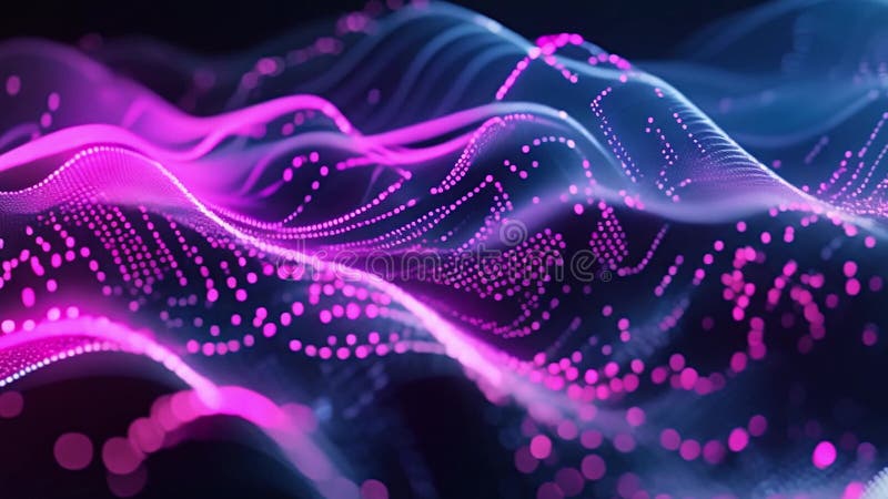 Animated of Abstract Digital Wave Pattern. Suitable for Live Background ...