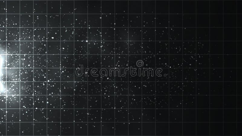 Abstract Futuristic Technology Particles Background, Black and White ...