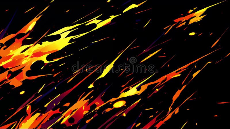 Animated Abstract Illustration of a Pattern of Fire Flames Moving ...