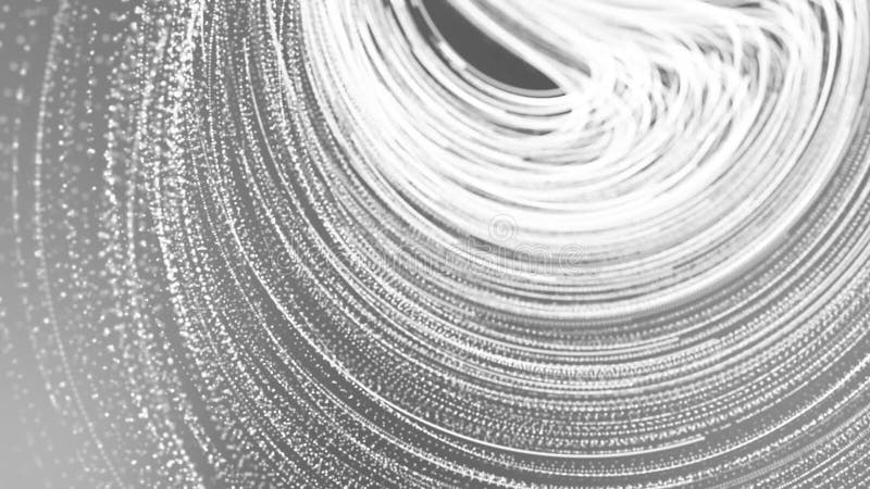 Abstract Line Particles Background. Abstract White and Black Glowing ...