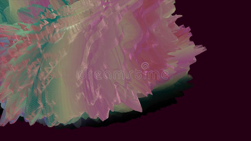 Animated Abstract Moving Shapes with Wired Texture, Loop Stock Video ...