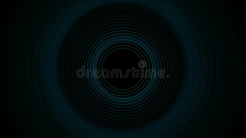 Animated Abstract Technology Background. Futuristic Cyberspace. Data ...