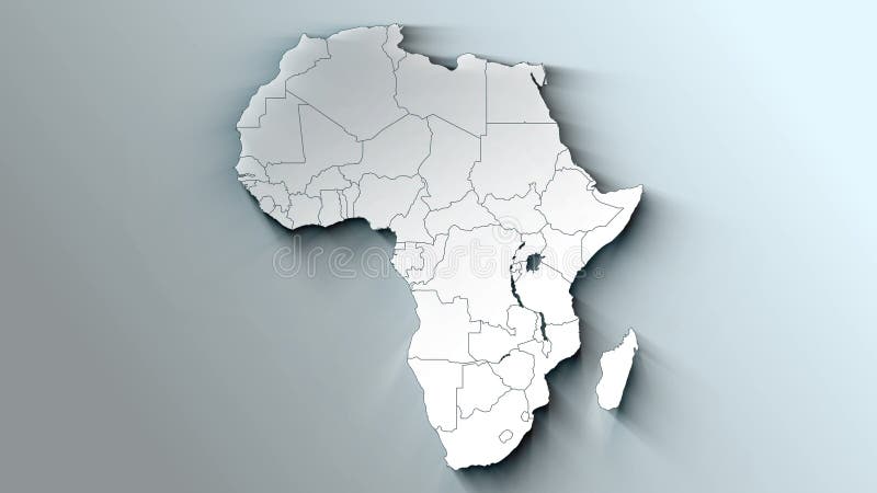 Animated Africa Continent Map Stock Footage - Video of national ...