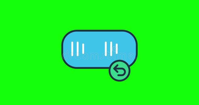 Ai Smart Ordering Animated Icon with Chip Burger and Soundwave Symbol ...