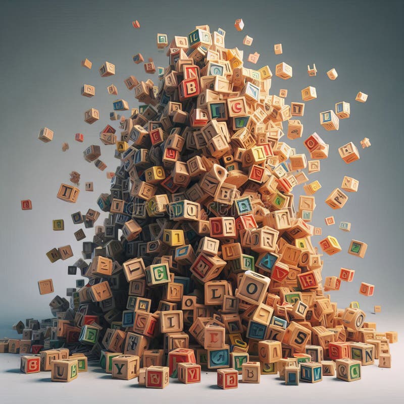 Animated Alphabet Blocks Alphabet Blocksthat Stack and Unstack Stock ...